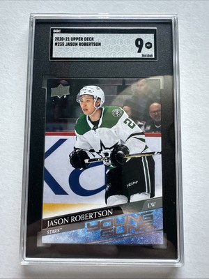 2020-21 Upper Deck Young Guns #235 Jason Robertson SGC 9 Mint DALLAS ...