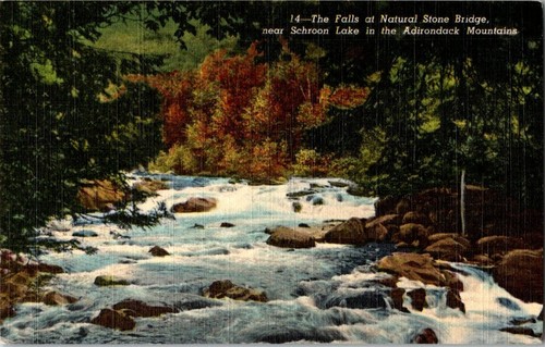 The Falls at Natural Stone Bridge Schroon Lake Adirondack Mountains ...