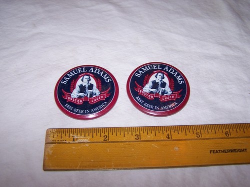 2 SAMUEL ADAMS Boston Lager BEER Pinback Button Pin | eBay