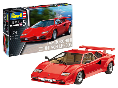 Revell Lamborghini Countach LP500S 1/24 Scale Plastic Model Car Kit ...