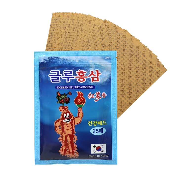 Korea Pain Relief Patches Korean Gold Ginseng Power strip Energy Hot ...