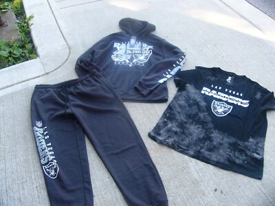 NFL Las Vegas Raiders Track Suit T Shirt Hoodie Top Pants NWT L ...