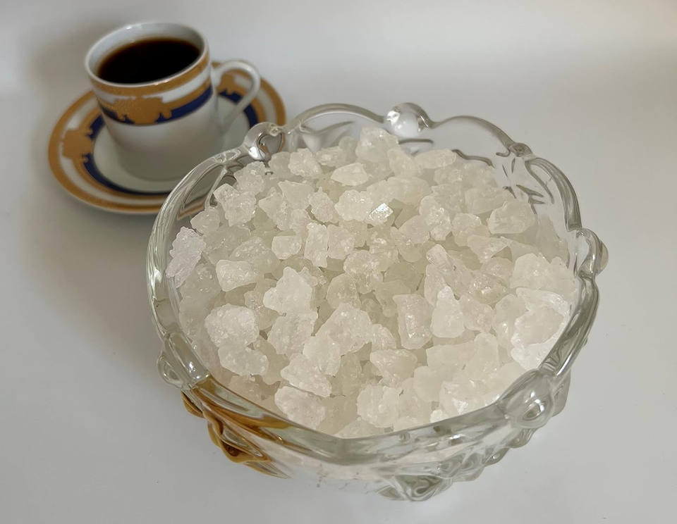 Old Fashioned White Rock Candy Crystals (Lump Rock Sugar Candy (Large ...