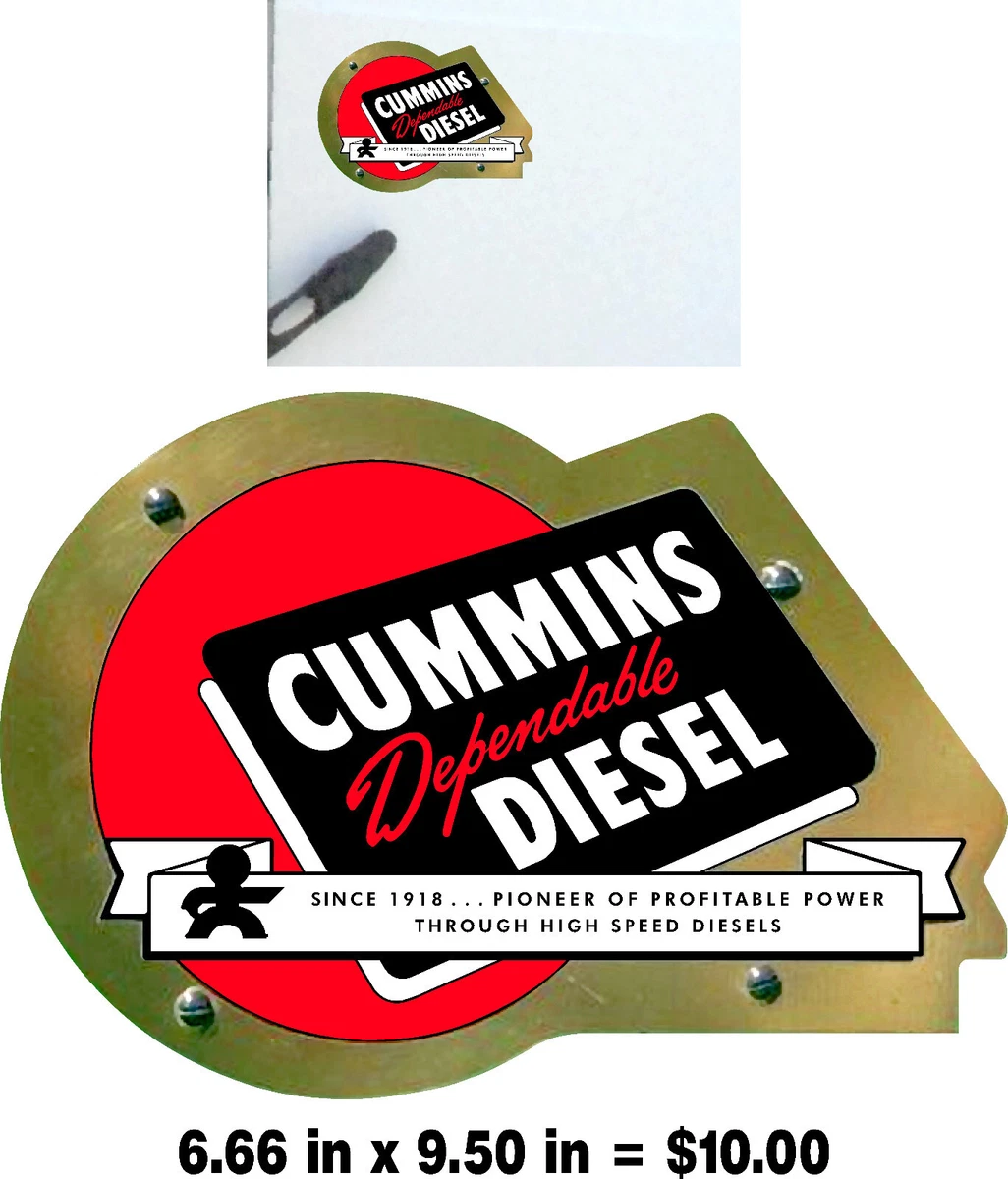 Red Cummins Sticker
