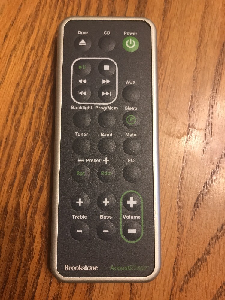 Brookstone Acousti Clear Remote control Ships N 24h | eBay