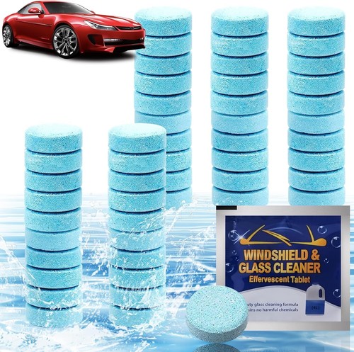 Car Windshield Washer Tablets 50 PCS Washer Fluid Tablets Glass Cleaner ...