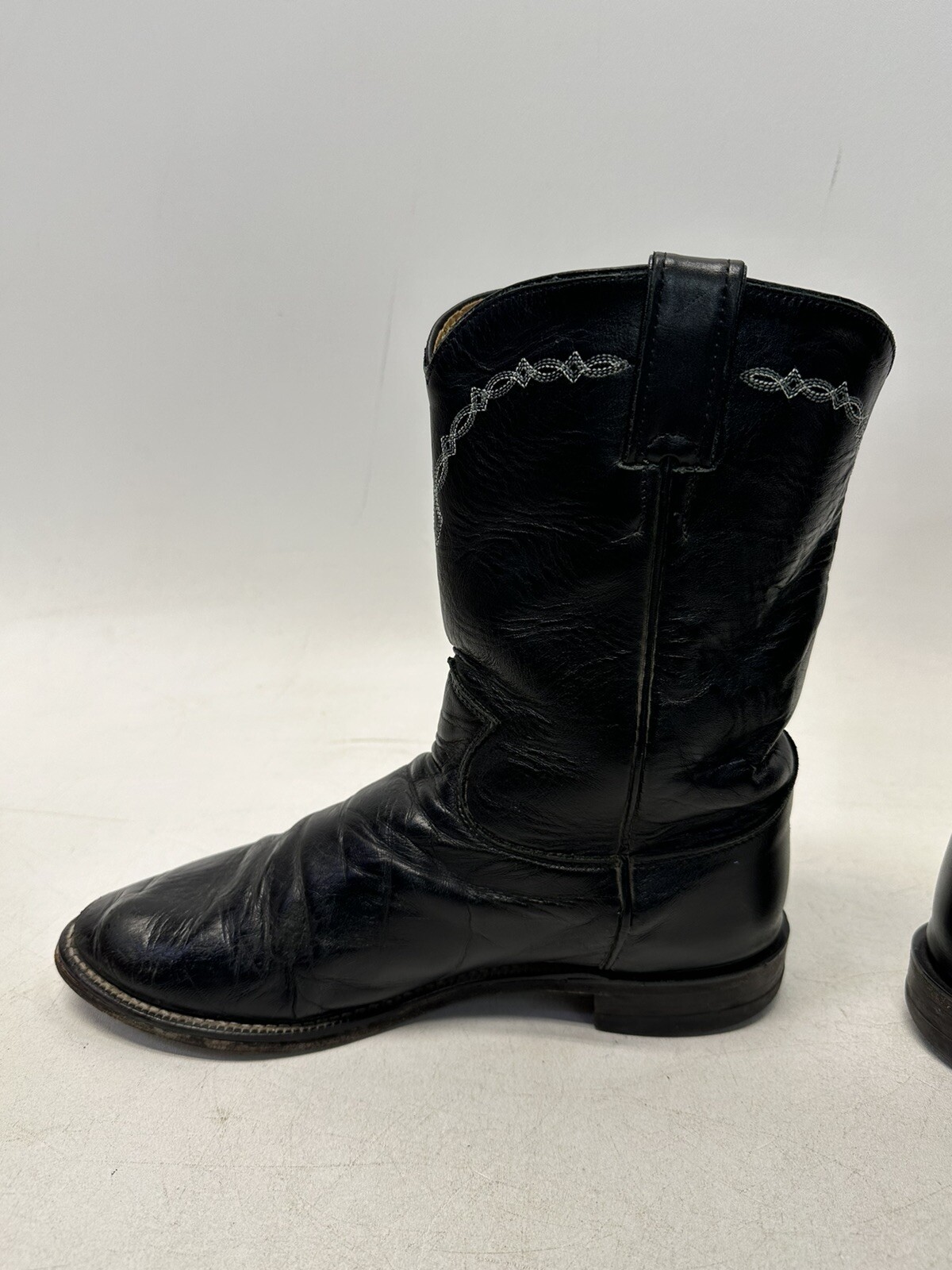 Justin 3233 Mens Pull On Western Boots Cowboy Shoes B… - Gem