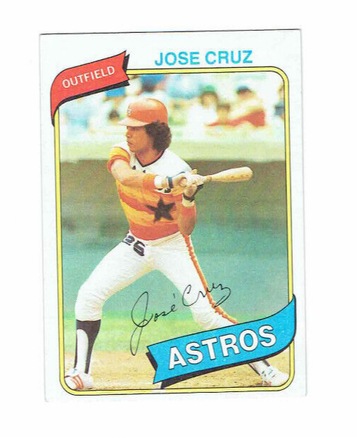 Jose Cruz Houston Astros Outfield #722 Topps 1980 #Baseball Card | eBay
