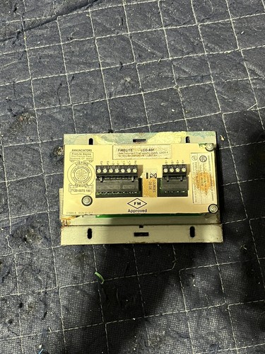 Fire-Lite LCD-80F Annunciator Key Pad with key Fire Alarm | eBay