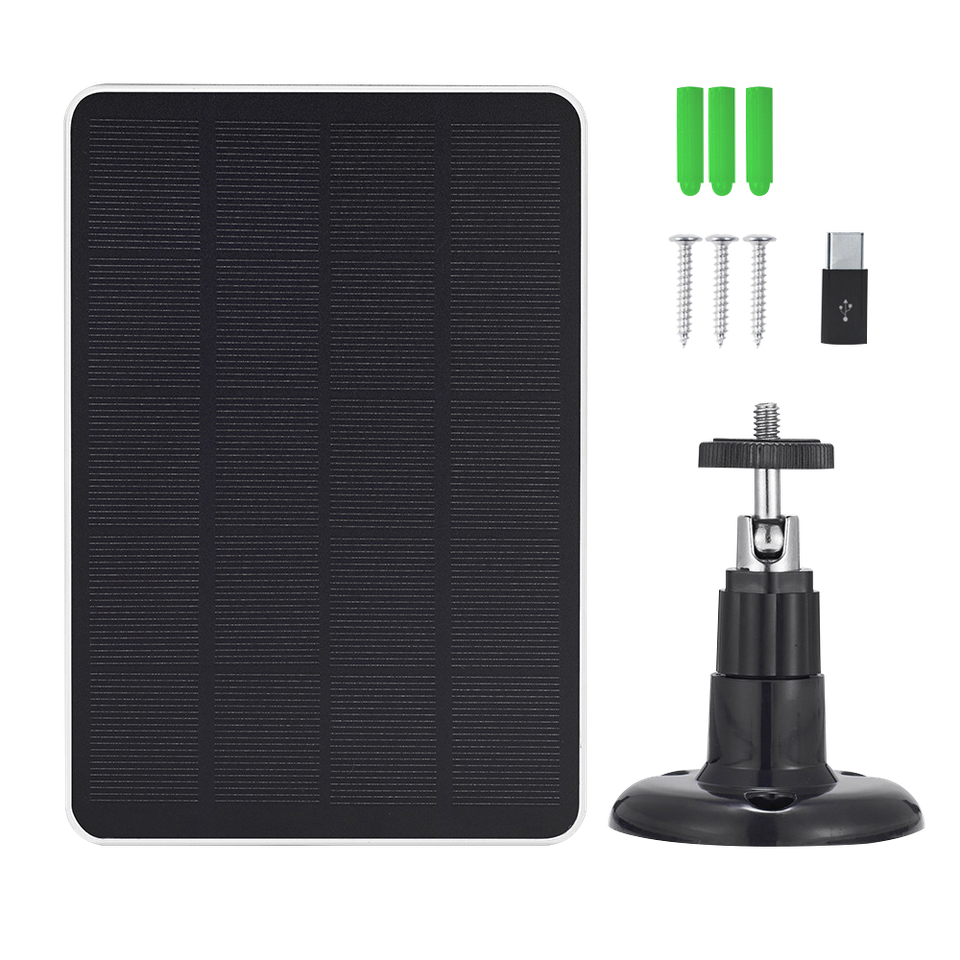 4W 5V Solar Panel for USB Power CCTV Camera Security Cam Battery ...
