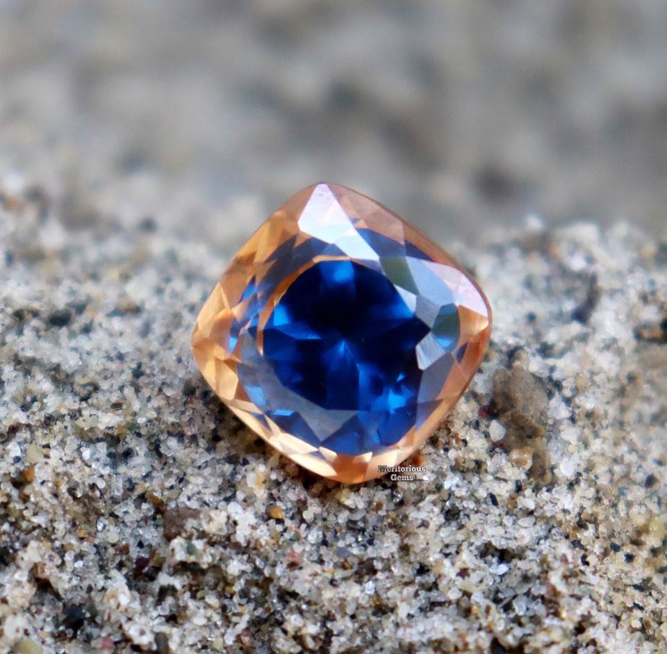 13 CT NATURAL BI COLOR PITAMBARI SAPPHIRE Cushion CUT CERTIFIED LOOSE ...