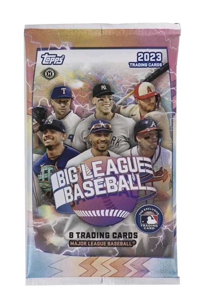 2023 Topps Big League Baseball Factory Sealed Hobby Pack 8 Card Pack ...
