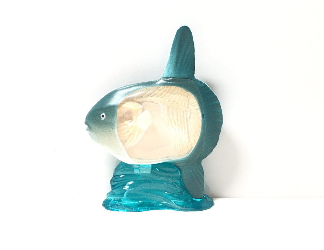 TAKARA TOMY Kaiyodo Japan Ocean Sunfish Mola Mola W/skeleton Fish ...