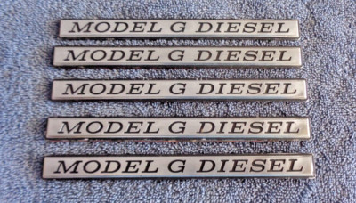 NEW NOS Pontiac 82-86 Bonneville MODEL G DIESEL Ornament Emblem Trunk ...
