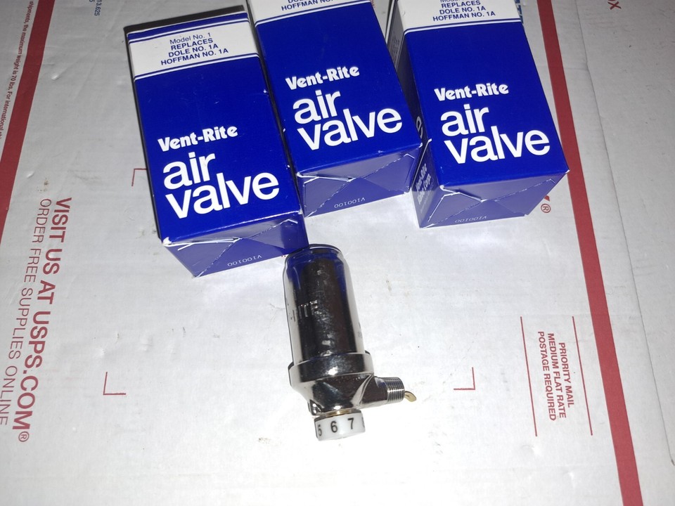 Vent-Rite #1 VR1 VR-1 Adjustable Steam Radiator Air Valve Vent 1/8 ...