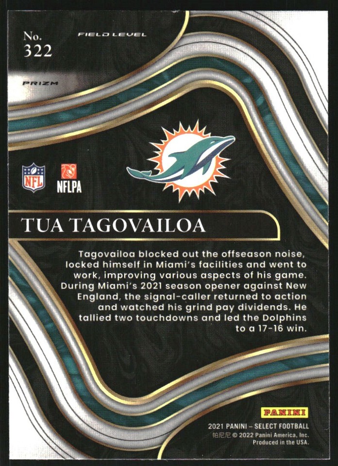 2021 Select Prizm Silver #322 Tua Tagovailoa | eBay