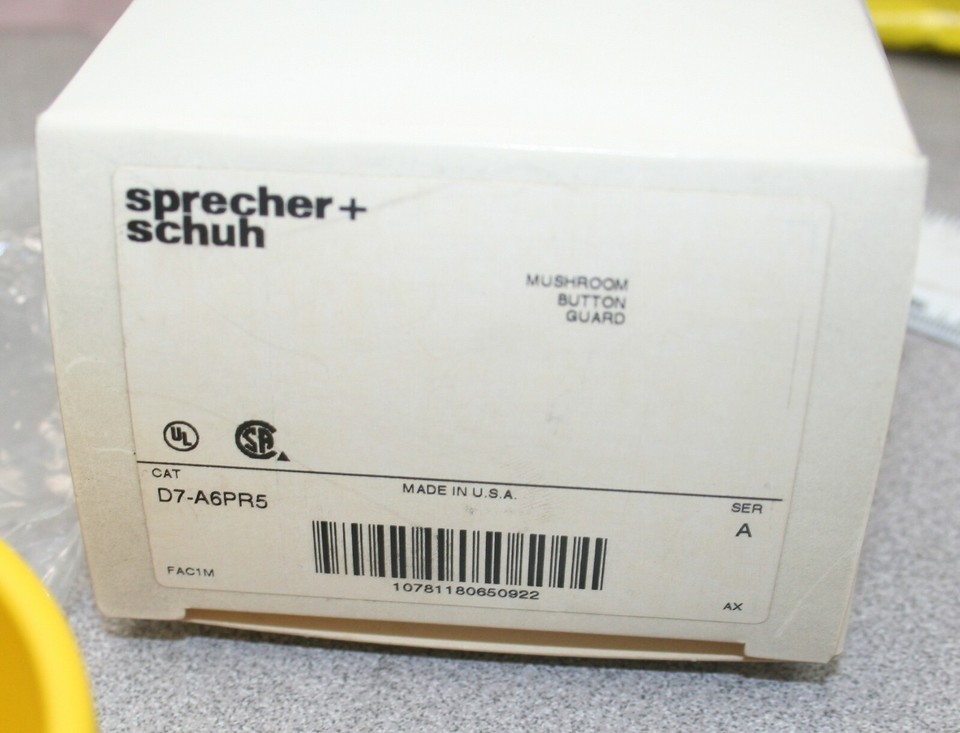 SPRECHER & SCHUH D7-A6PR5 / D7A6PR5 MUSHROOM BUTTON GUARD (NEW) | eBay