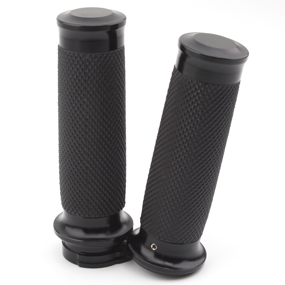 1" Inch Motorcycle Handle Bar Hand Grips For Harley Honda Yamaha ...