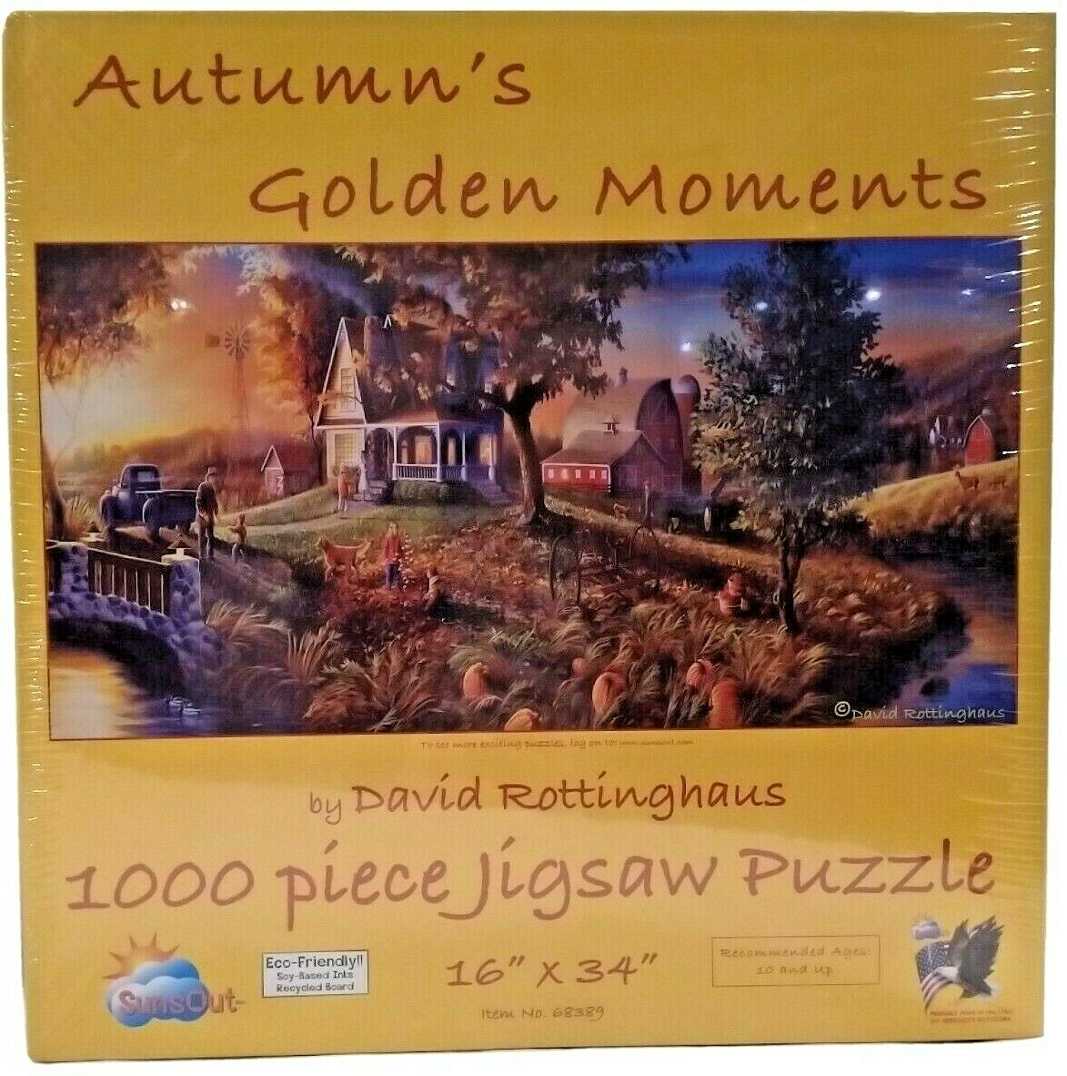 Sunsout 68389 Autumn's Golden Moments 1000 pc puzzle David Rottinghaus ...