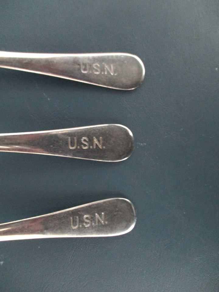 3 Silco Stainless U.S.N. Navy Dinner Forks 7" length | eBay