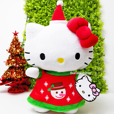 Christmas Hello Kitty plush 10" Doll Cat Costume Stuffed Toy Sanrio ...