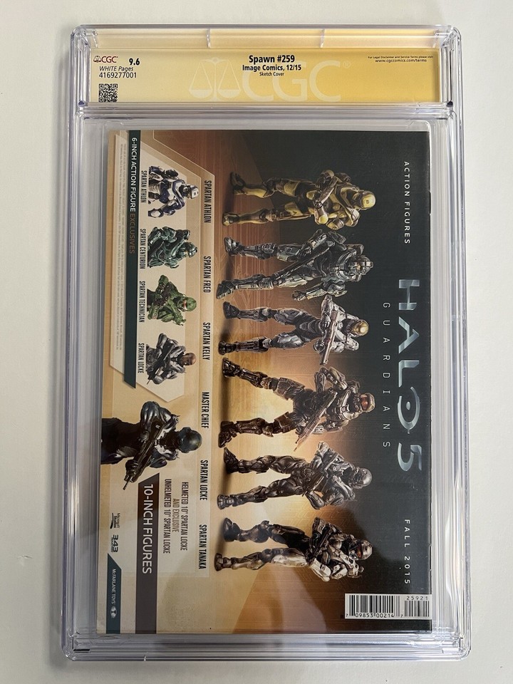 Spawn #259 Sketch Variant CGC SS 9.6 Signed Todd Mcfarlane | eBay