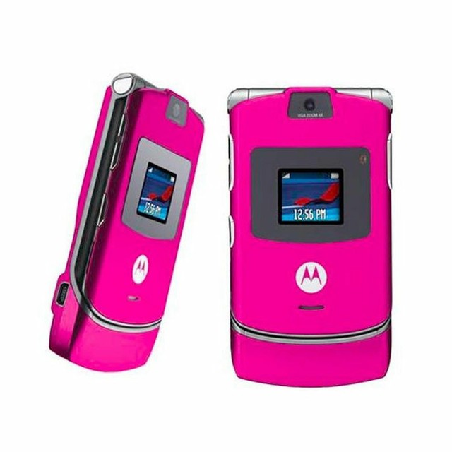 Motorola Razr Flip Phone Pink