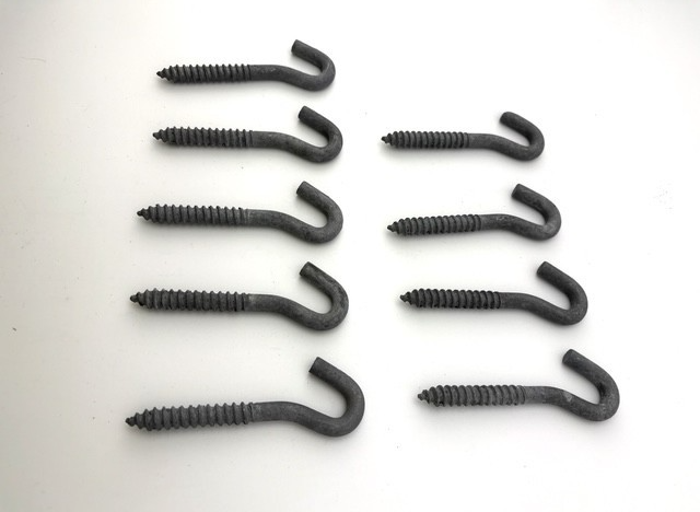 Hubbell 0317 Screw Hook 3/8" Thread 4" Length (Lot of 9) | eBay UK