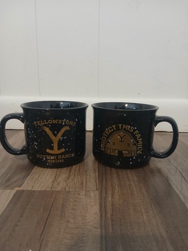 Set of Two Yellowstone Dutton Ranch Motana Protect This Family Mug ...