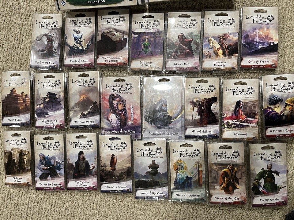 ~Legend of the Five Rings-Under Fu Leng's Shadow Expansion Co-Op + Extra Packs~ | eBay