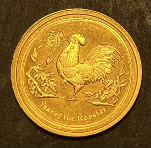 2017 Australian Lunar Series Rooster 1/10 oz Gold Coin Perth Mint | eBay