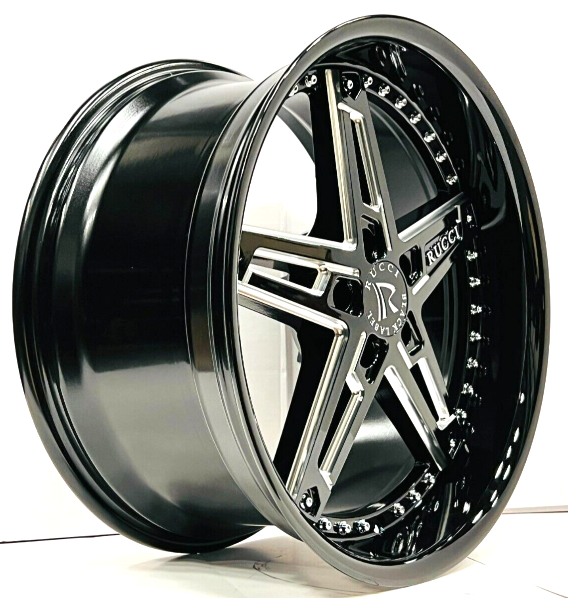 20X10 RUCCI BLACK LABEL BOLT PATTERN 5X112 MERCEDES/AUDI/VOLKSWAGEN ...