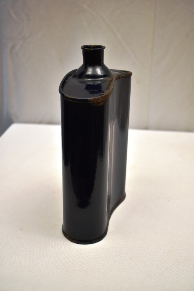 Vintage Indian Military Water Flask Bengal Enamel Marked No. 76 Canteen ...