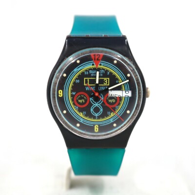 Navigator Swiss Swatch Watch, 1987, GB707, Vintage Wristwatch, Works | eBay