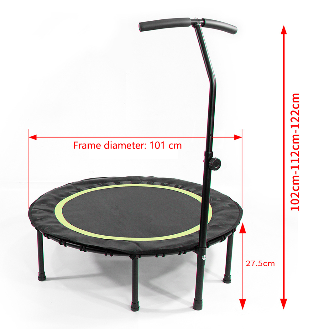 53'' Mini Fitness Trampoline Gym Trainer Rebounder Jogger Home Cardio ...