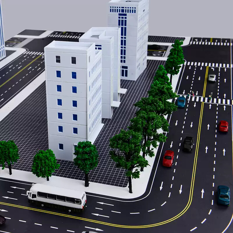 Diorama 1/150/75 Building Model City Road Building DIY Scene Display ...