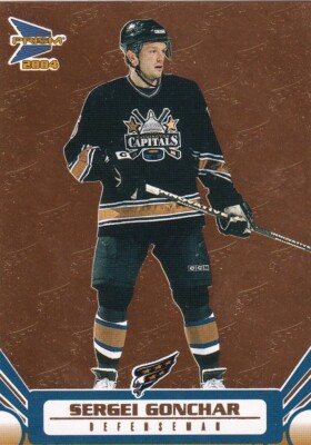 🏒 03-04 PACIFIC PRIZM GOLD - SERGEI GONCHAR /425 #99 WASHINGTON ...