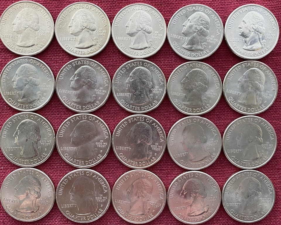 Complete BU Set Of America The Beautiful Quarters P/D - 112 National ...