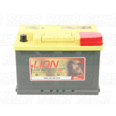 L3 AGM 096 AGM Car Battery 12V 70Ah 760cca L278 W175 H190 0/1 B13 3 ...