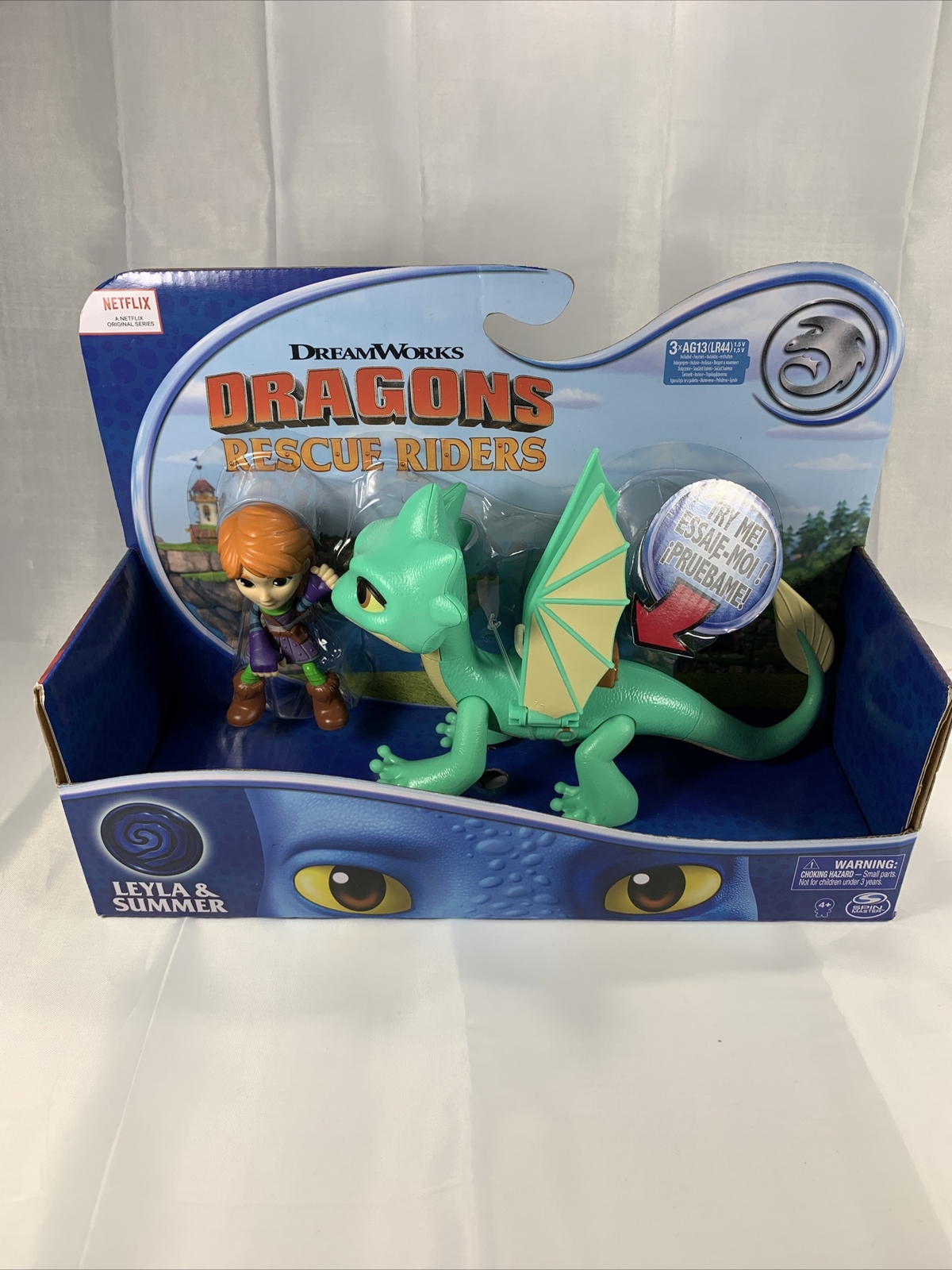 Netflix Dragons Rescue Riders Leyla and Summer Figures Sound DreamWorks ...