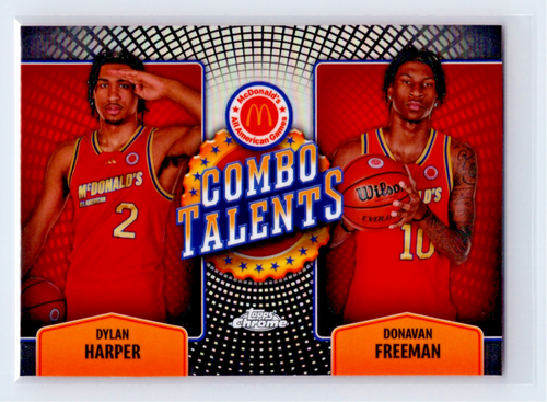 DYLAN HARPER DONAVAN FREEMAN 2024 Topps Chrome McDonald's Combo Talent ...