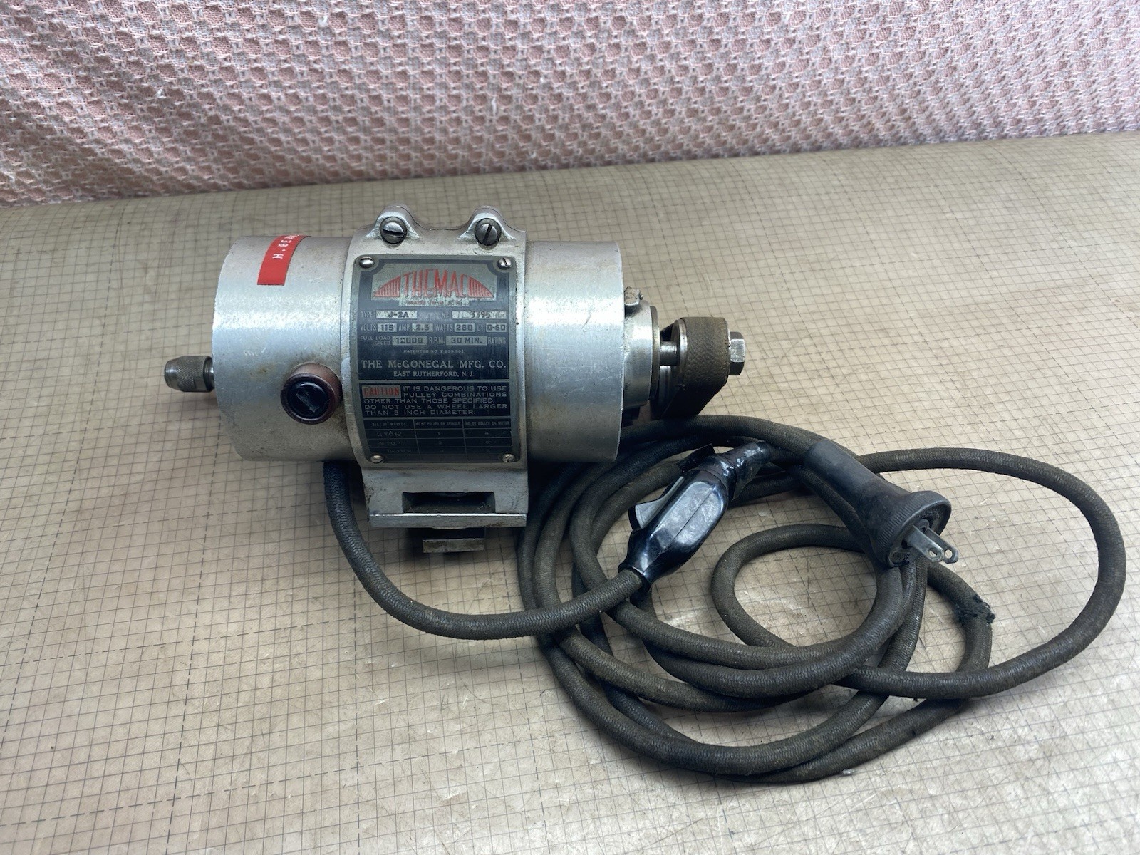 Themac J-2A Tool Post Grinder 1/4" for Atlas Craftsman Logan South Bend ...