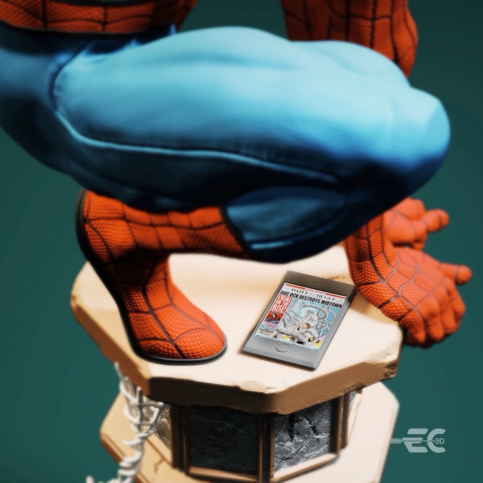 1ft tall Spider-Man Comic Book Hero Collectible Figure Statue | eBay