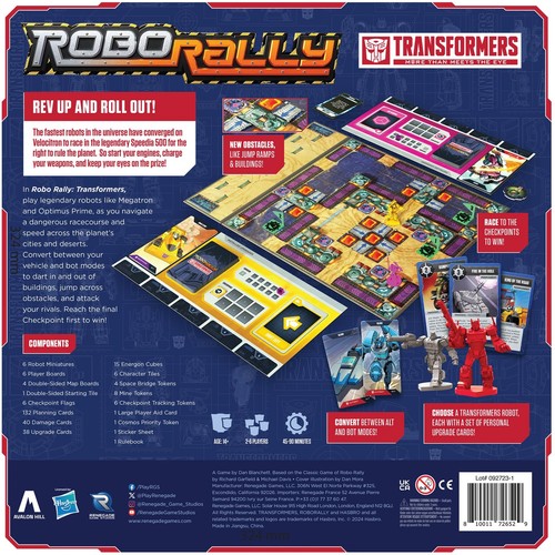 : Robo Rally: Transformers - Racing Board Game, Play As Legendary ...