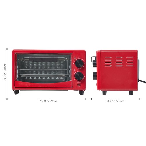 Compact Tabletop Oven Mini Oven Electric Cooker & Grill For Roasting 13 ...