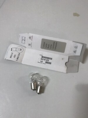 Lotto 2 Lampada Peugeot Ricambi Originali Genuine Parts - 6216E2 | eBay UK