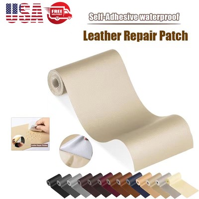 Leather Repair Patch Self-Adhesive Kit Stick on Car Seat Couch Sofa ...