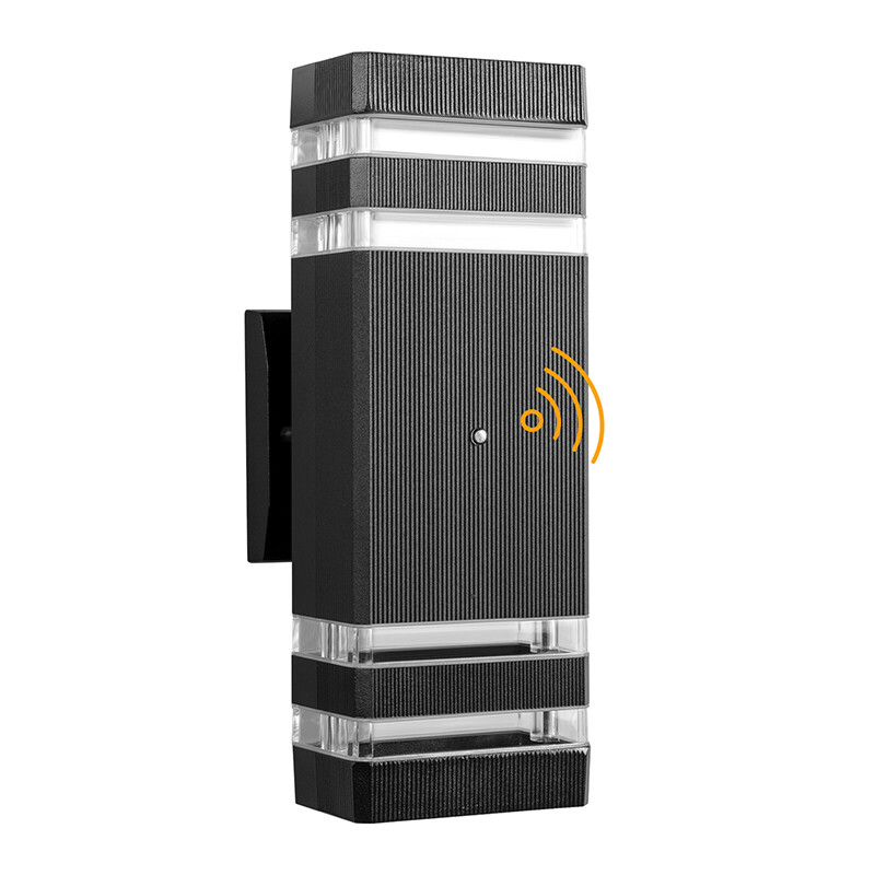 LED Up Down Wall Light Dual Lamp Fixture Outdoor with Dusk to Dawn ...