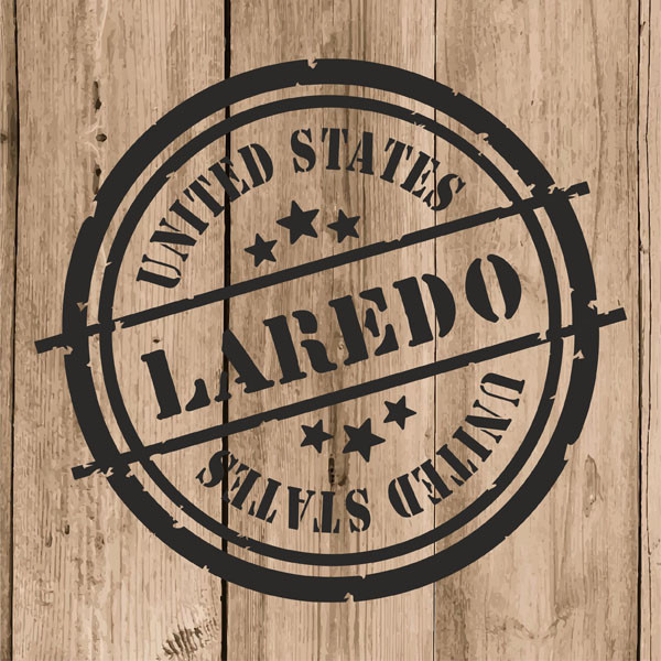 Laredo Sticker Vinyl 10 cm / 4" Decal Stamp Laredo United States Usa ...
