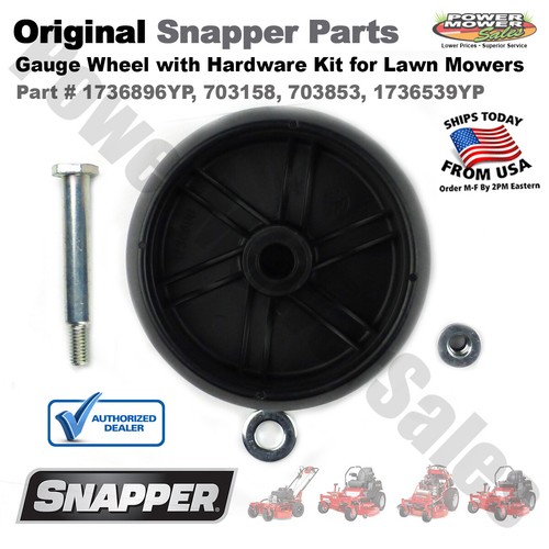 Snapper OEM 5" Gauge Wheel with Hardware Kit for Lawn Mowers ...